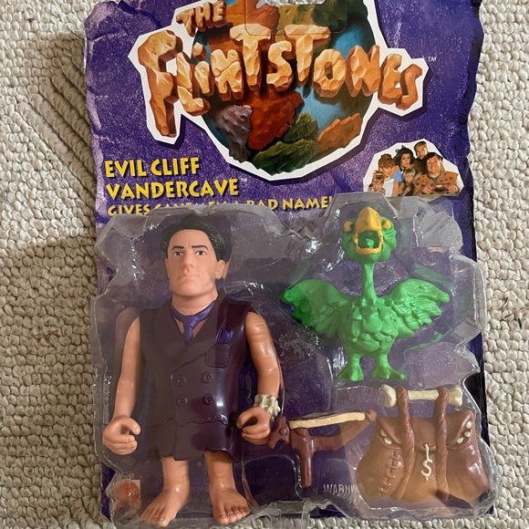 Other | Bnib The Flintstones Evil Cliff Vandercave Action Figure | Poshmark
